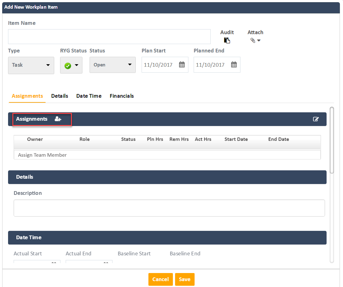 Quick assign a resource to a task – Knowledge Base