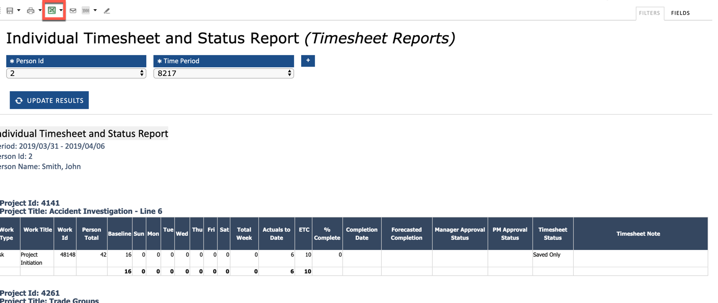 New time entry report added to timesheet – Knowledge Base