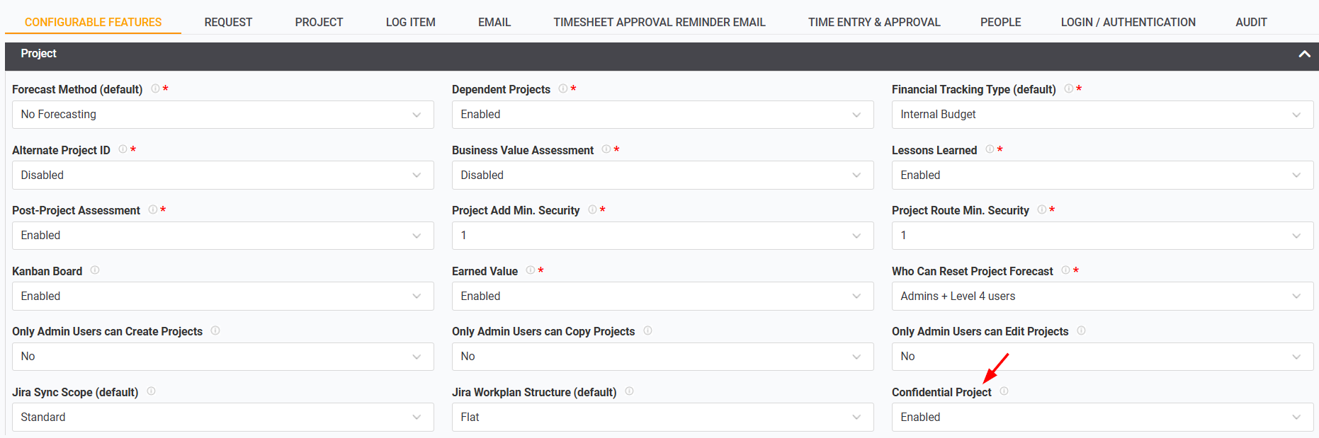 Project Managers can now create confidential projects – Knowledge Base